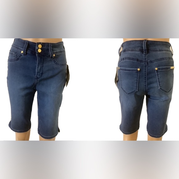 IMAN | Shorts | Sz 4 Bermuda Iman Global Chic 36 Secret Sculpt Denim ...